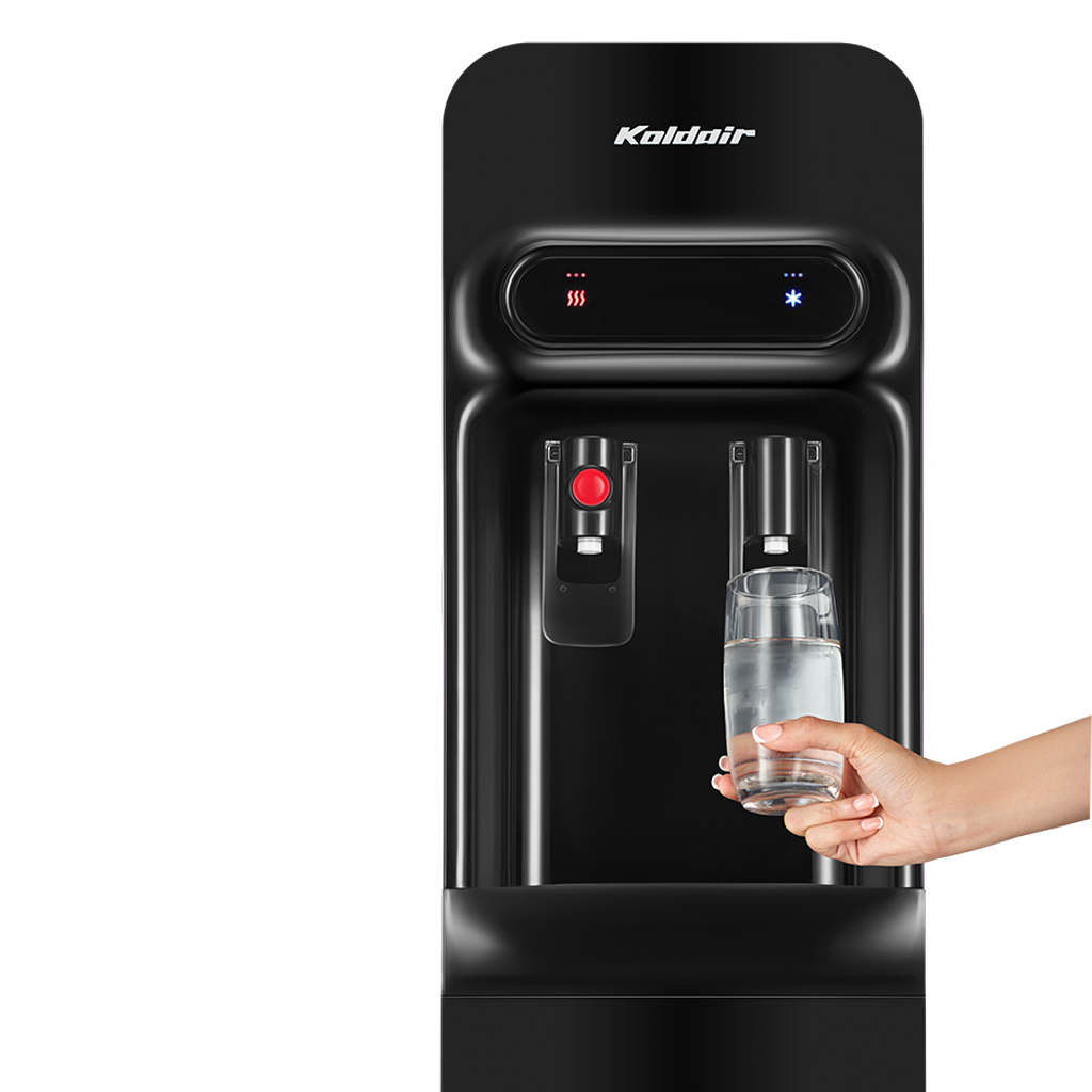 Koldair Classic Water Dispenser, Top-Load, Slim, Hot and Cold Taps, Bl ...